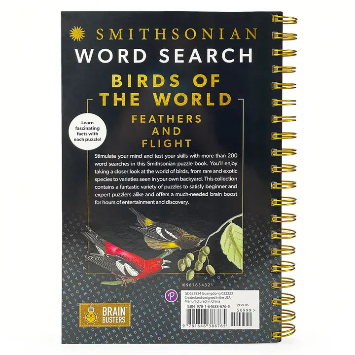 Smithsonian Word Search Birds of World Feathers and Flight – Mint ...