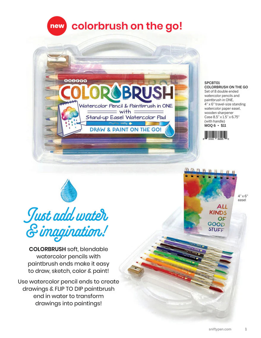 Colorbrush Watercolor Pencil & Paintbrush In One On the Go – Mint ...