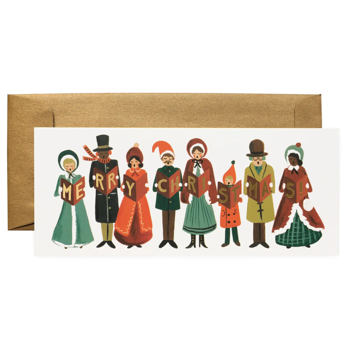 Rifle Paper Christmas Card -Carolers – Mint Juleps Shop