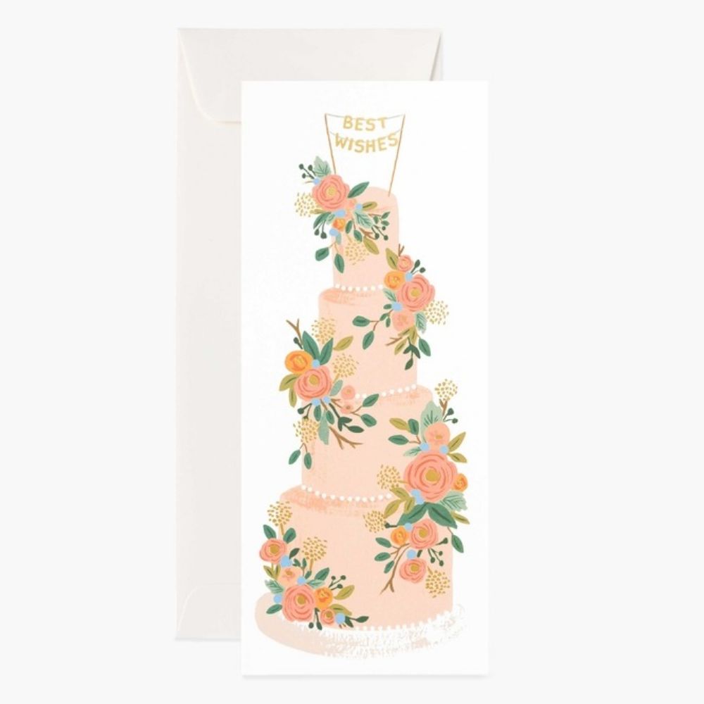 Rifle Paper Wedding Card -Tall Wedding Cake – Mint Juleps Shop