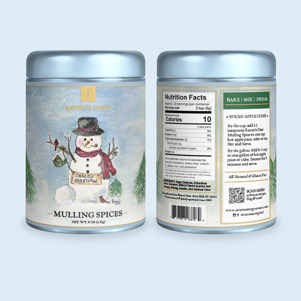 Raven's Nest Mulling Spice Snowman Keepsake Tin – Mint Juleps Shop