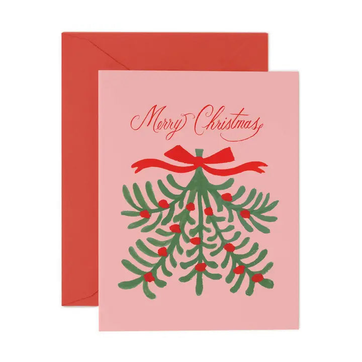 Rifle Paper Christmas Card -Merry Christmas Mistletoe – Mint Juleps Shop