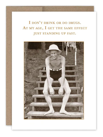 SMartin Birthday Card -Standing Up Fast – Mint Juleps Shop